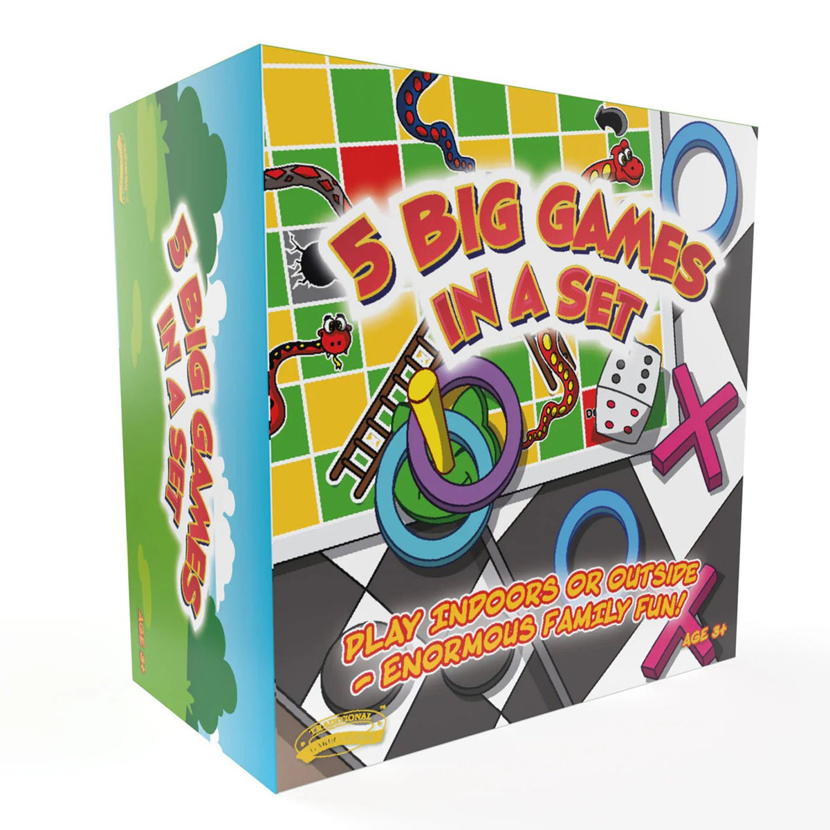 5-in-1 Classic Family Games Set – Outdoor or Indoor Use – Learning Bugs